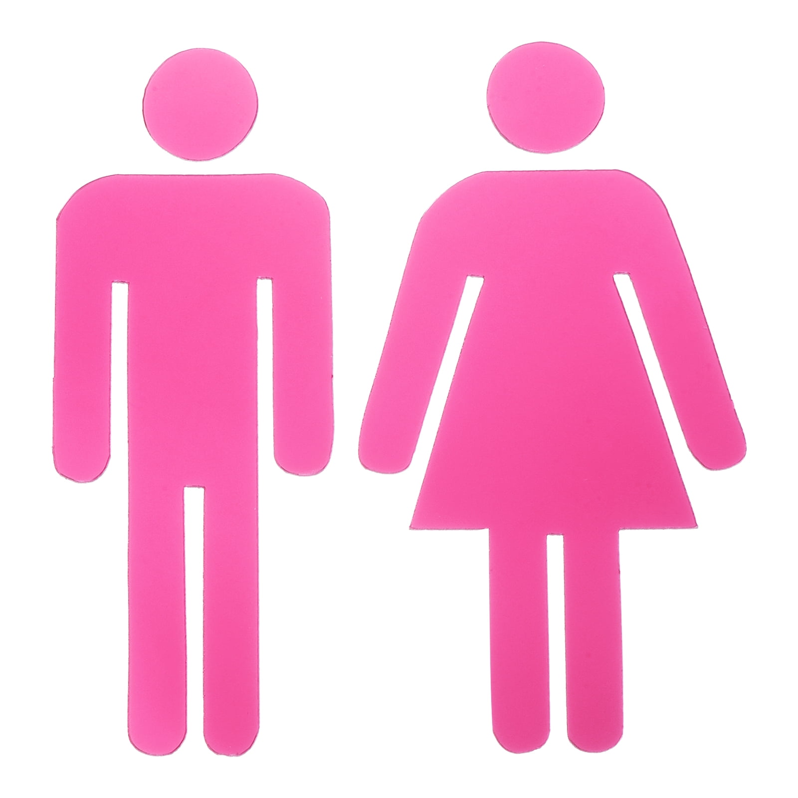 Uxcell Bathroom Sign, Acrylic Restroom Men's and Women's Gender Sign ...