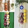 Macrame Hanging Fruit Basket Potato Onion Vegetable Storage Kitchen ...