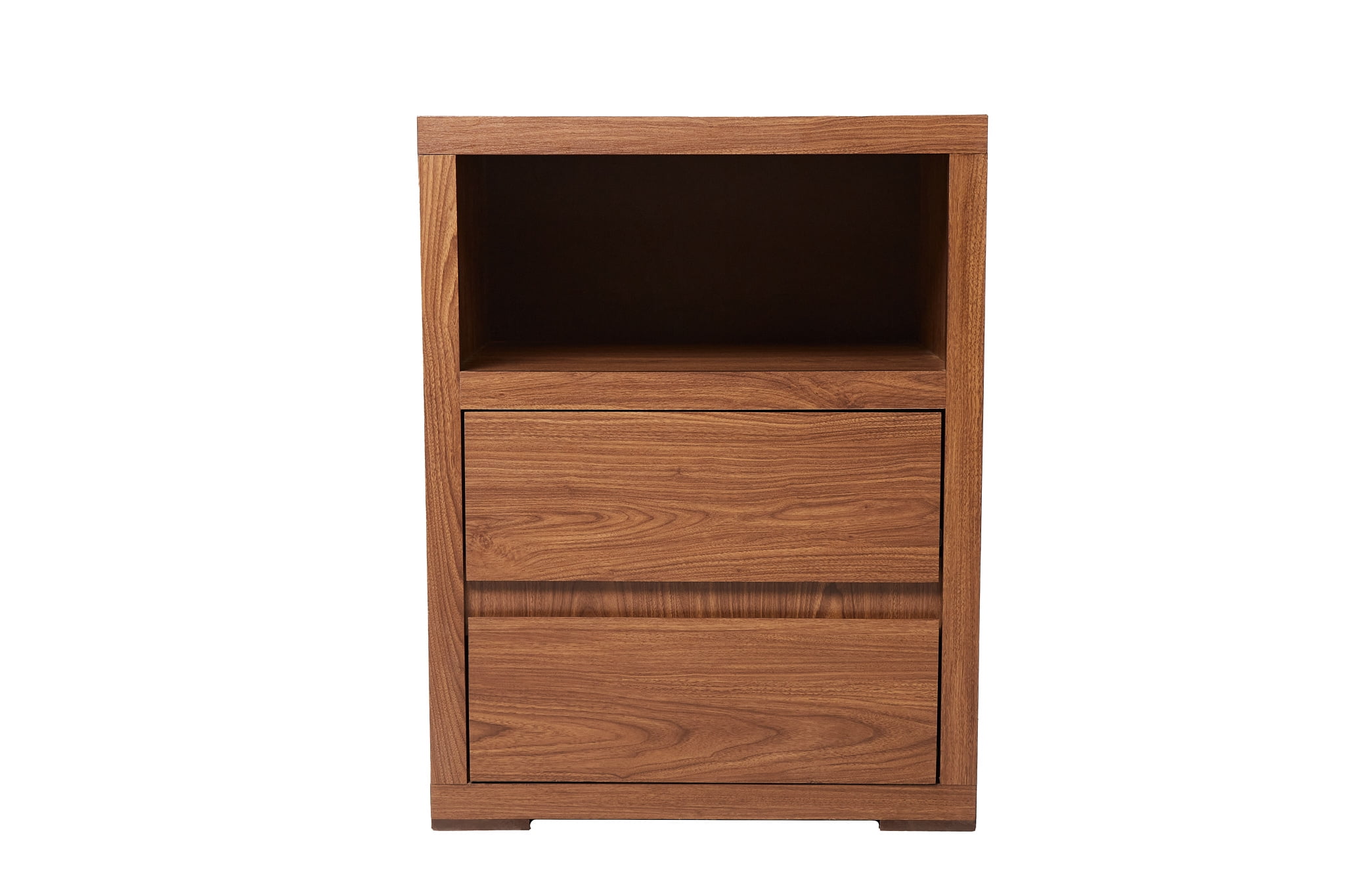 Buró Color Nogal con 1 Espacio y 2 Cajones con Corredera de Extensión ...