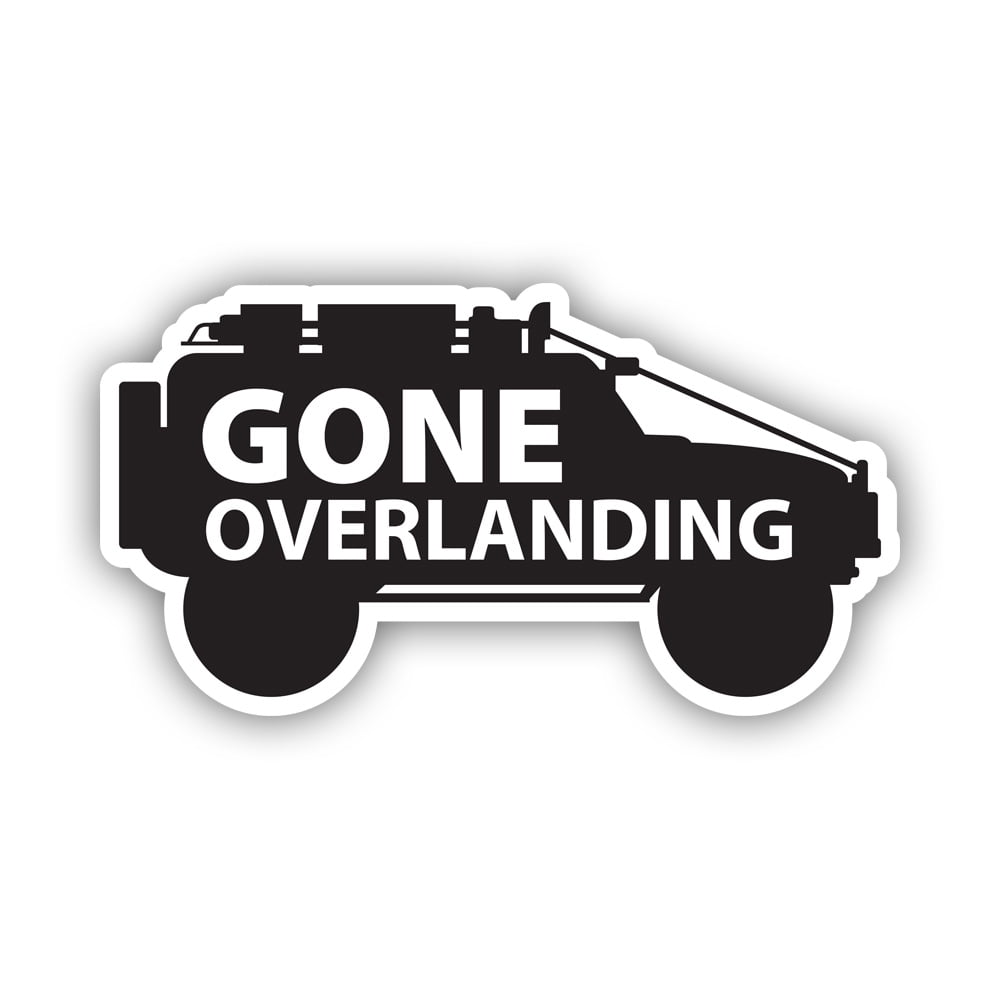Gone Overlanding Sticker Decal - Self Adhesive Vinyl - Weatherproof ...