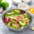 3 Pack Stainless Steel Mixing Bowls, 6 Quart Flat Base, 12.6 Inch Large ...