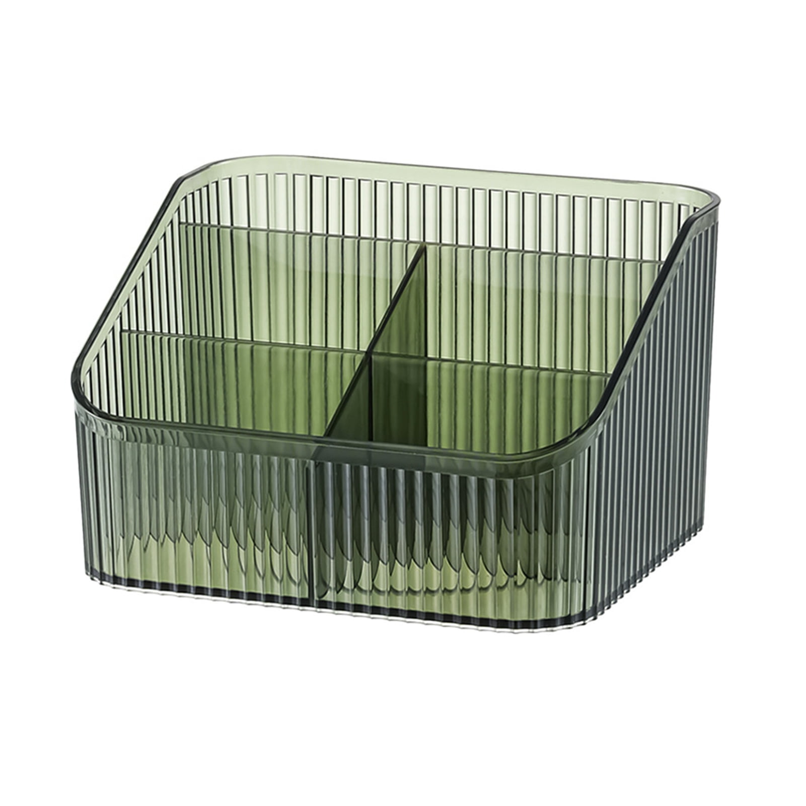 huanledash Clear Cosmetics Storage Box Organizer Multi-Compartments ...