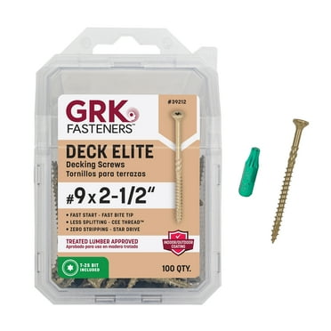 ITW Brands 5150024 No 10 x 3.125 in. 316 Stainless Steel Decking Screw ...