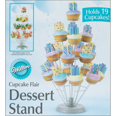 Cupcake Flair Dessert Stand-Silver 12"X18" Holds 19 Cupcakes - Walmart.ca