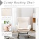 KINFFICT Rocking Chair Nursery, Upholstered Nursery Rocking Chairs ...