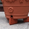 BUZIFU 12pcs Plastic Pot Feet Resin Triangle Flower Planter Toes Risers ...