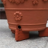 BUZIFU 12pcs Plastic Pot Feet Resin Triangle Flower Planter Toes Risers ...