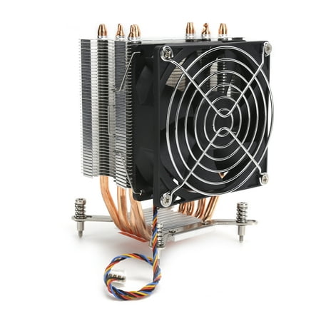 CPU Cooler, 4 Heat Copper Tube Computer Heat Sink Large Area For 1151 ...