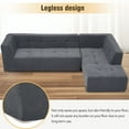 Sectional Couch, 110.2*72.8" Modular Sectional, Modern Minimalist ...