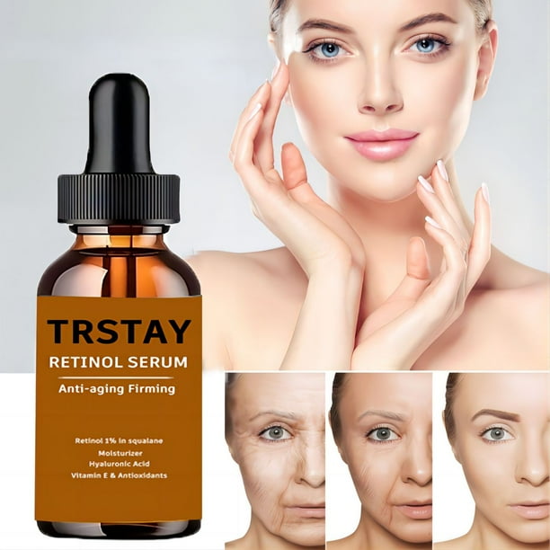 Suero antienvejecimiento con retinol que elimina las arrugas, reafirma, atenúa las líneas finas ...