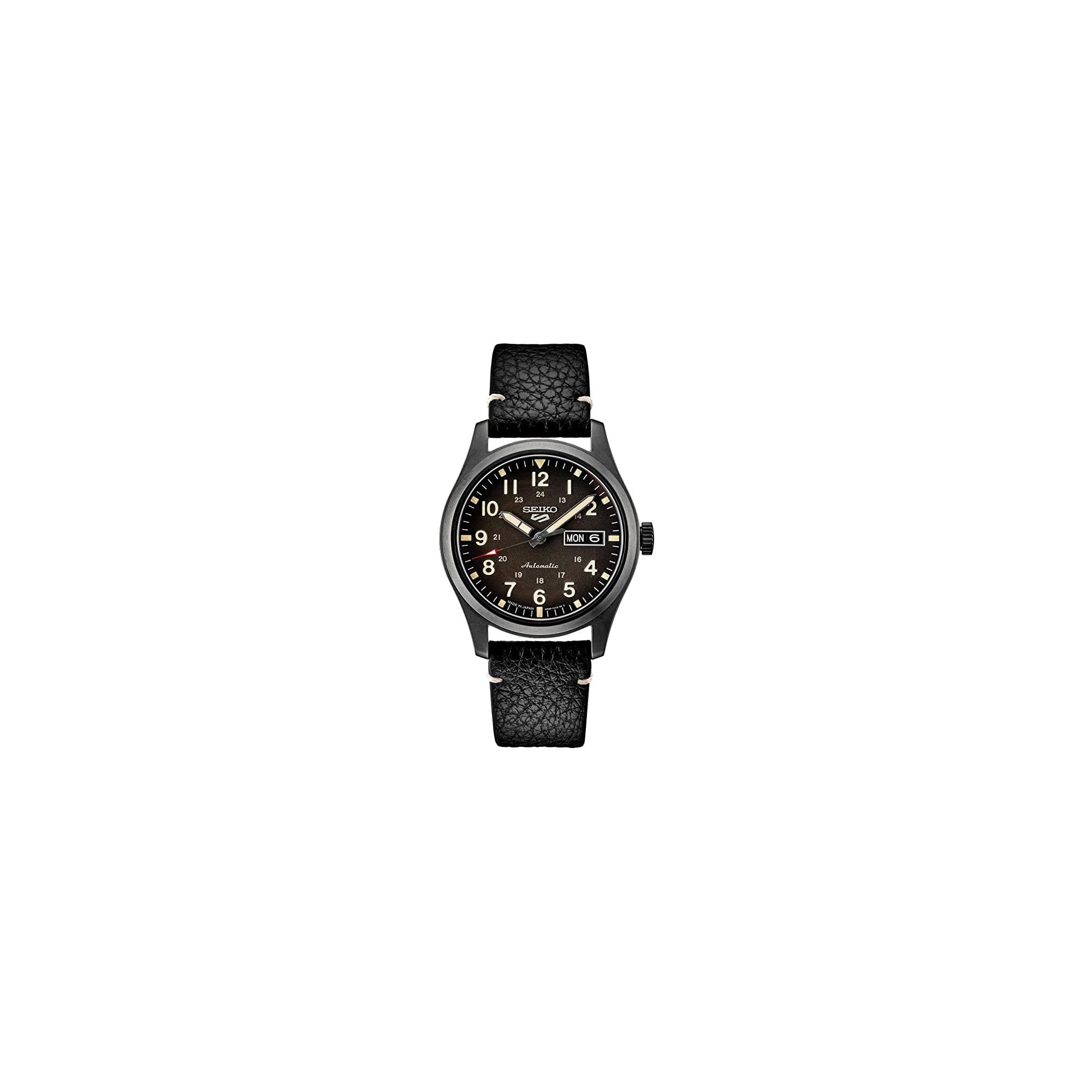 Seiko 5 Automatic Leather Mens Watch SRPG41 - Walmart.com