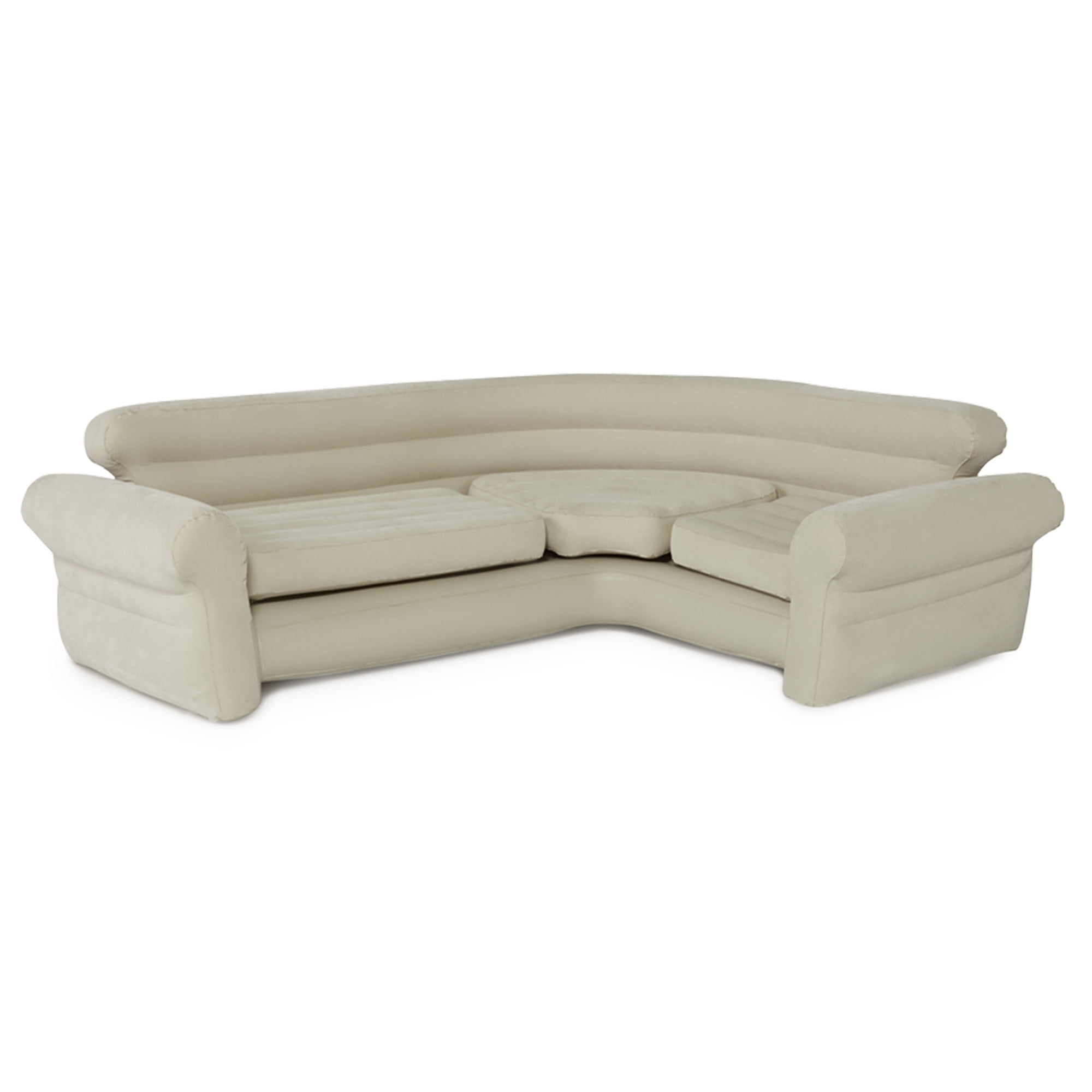Open Box Intex Inflatable Corner Living Room Neutral Sectional Sofa ...