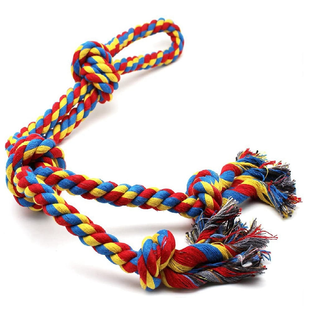 Tough 4 Knots Training For Aggressive Chewers Twisted Rope Large Dog ...
