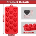 Conversation Heart Molds, 14-Cavity Heart Chocolate Silicone Molds with ...