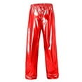 Red Mens Track Gym Lounge Running Pants for Man Dance Costumes Straight ...