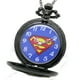 Superman Black and Gold Tarnish Resistant Pocket Watch Superman Super ...