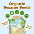 Organic Raw Hulled Sesame Seeds (1lb) by Food to Live — Non-GMO, Kosher ...