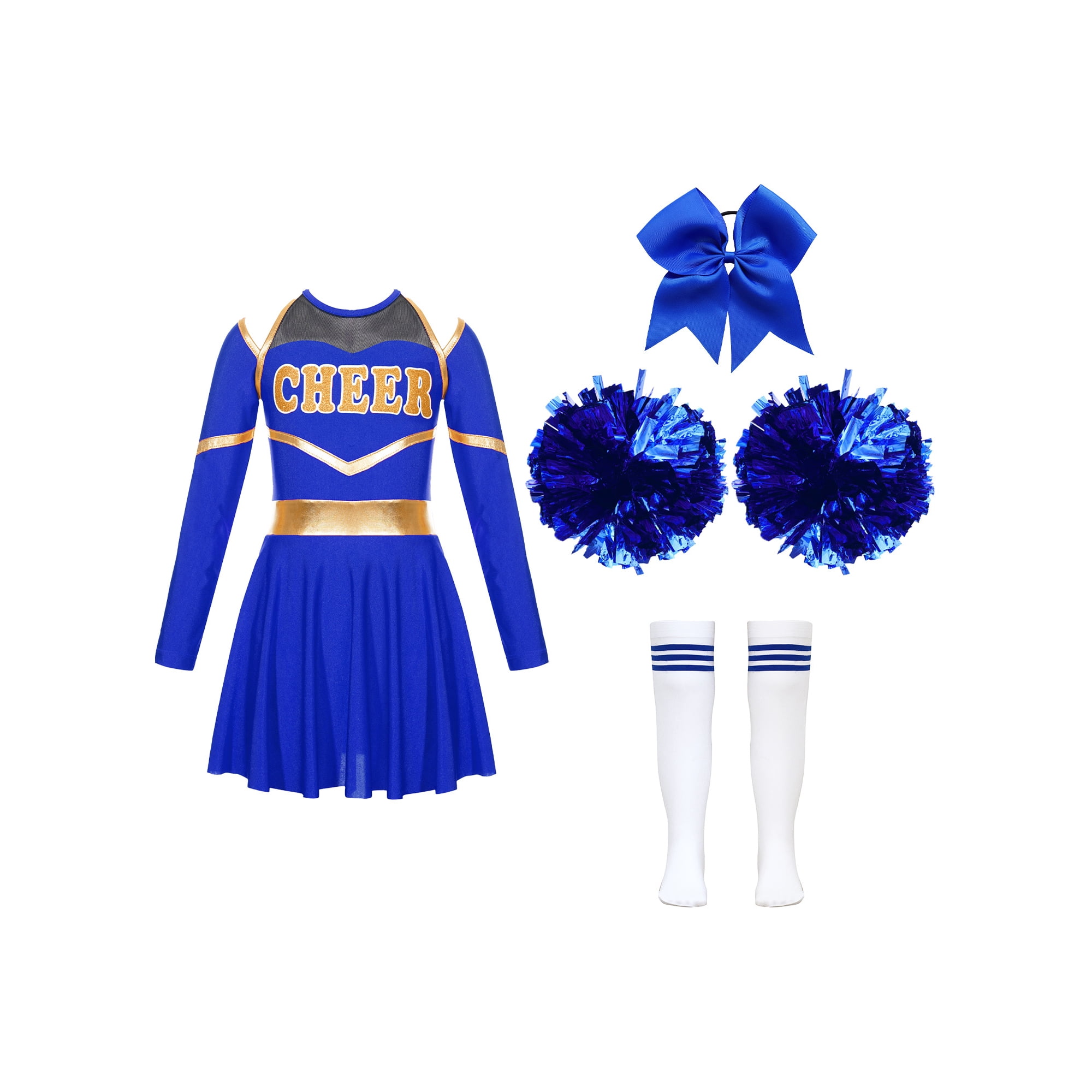 Click here for Mufeng Kids Girls Cheer Leader Costume Long Sleeve... prices