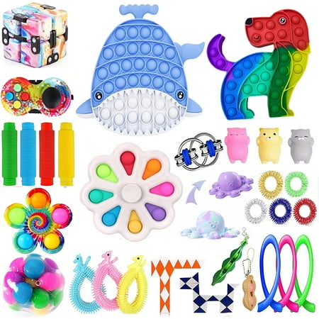 Fidget Toys Pack 30 Pcs Fidget Toy Set Fidget Pack Cheap Sensory Fidget ...
