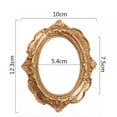 Oval Gold Mini Frame Ornament Ins Gold Retro Mini Photo Frame Indoor ...