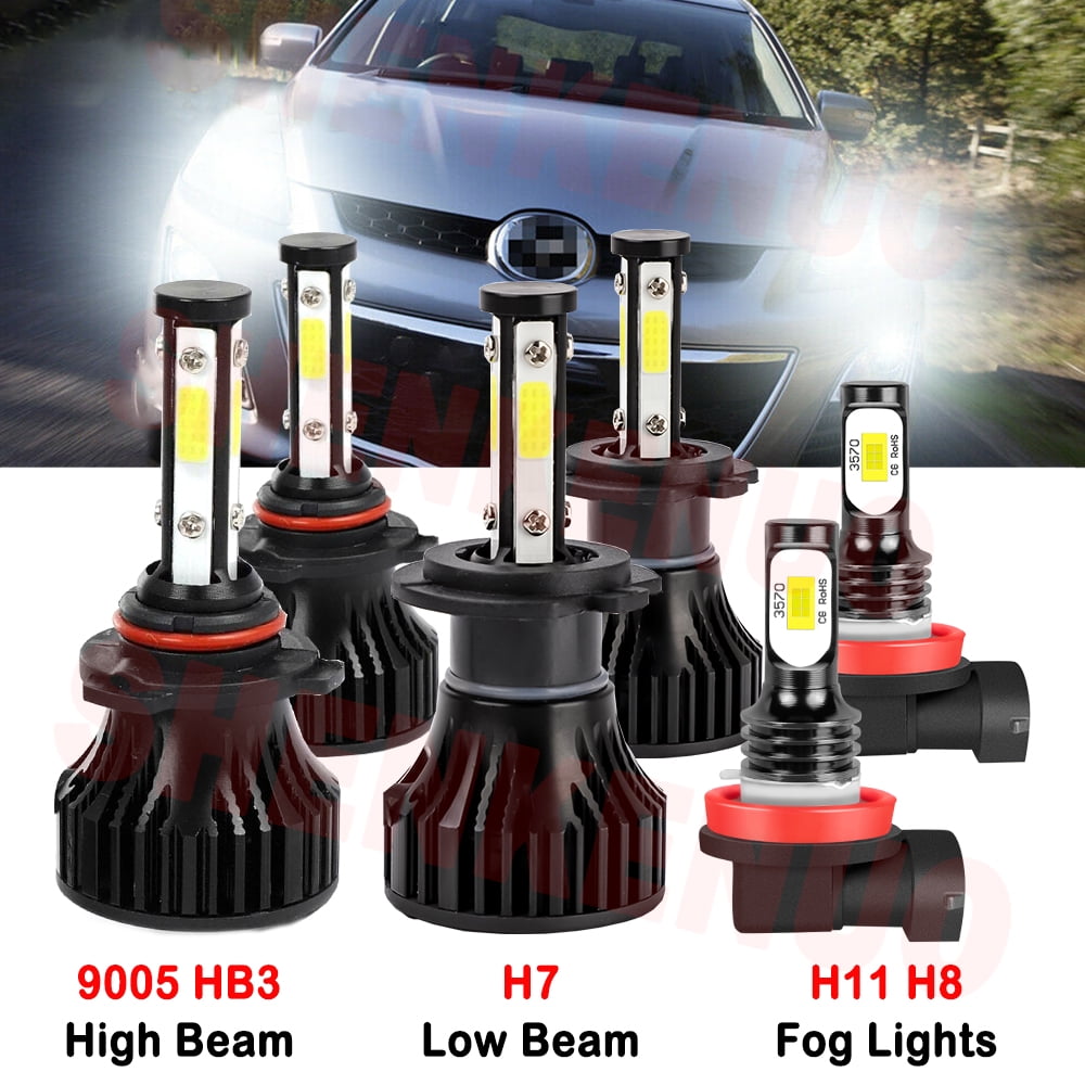 9005 H7 High&Low Beam for Mazda Cx-7 2007 2008 2009 2010 2011 2012 LED Headlights H11 Fog Lights ...