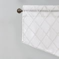 Home Essence Clarissa Diamond Sheer Embroidered Ascot Valance - Walmart.com