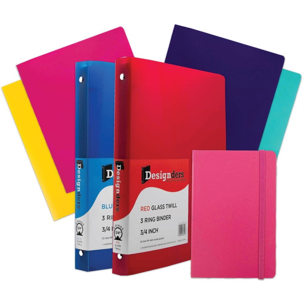 JAM Back To School Assortments, Pink, Heavy Duty Folders (4), 3/4 inch ...