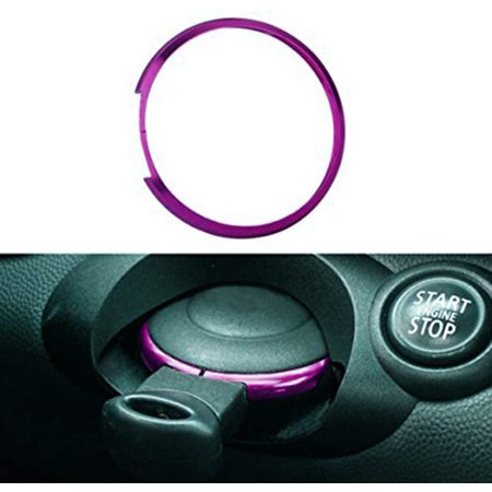 Aluminum Key Fob Cover Ring Rim Trim Replacement with Keychain for Mini ...
