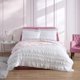 Betsey Johnson Boudoir Solid White Full/Queen Quilt Set - Walmart.com