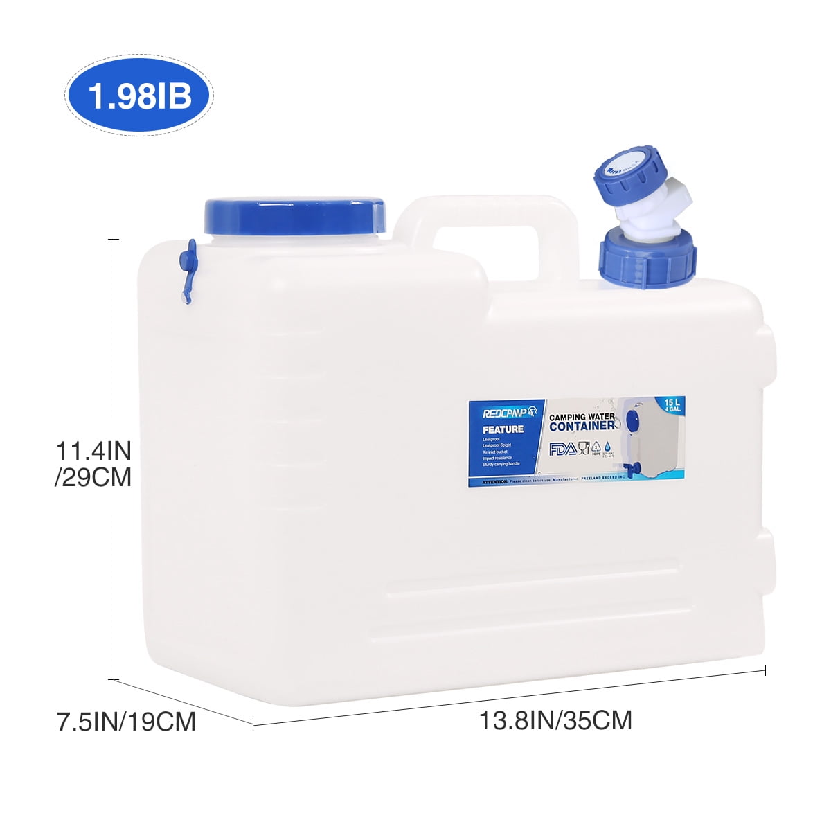 Plastic Water Containers With Tap