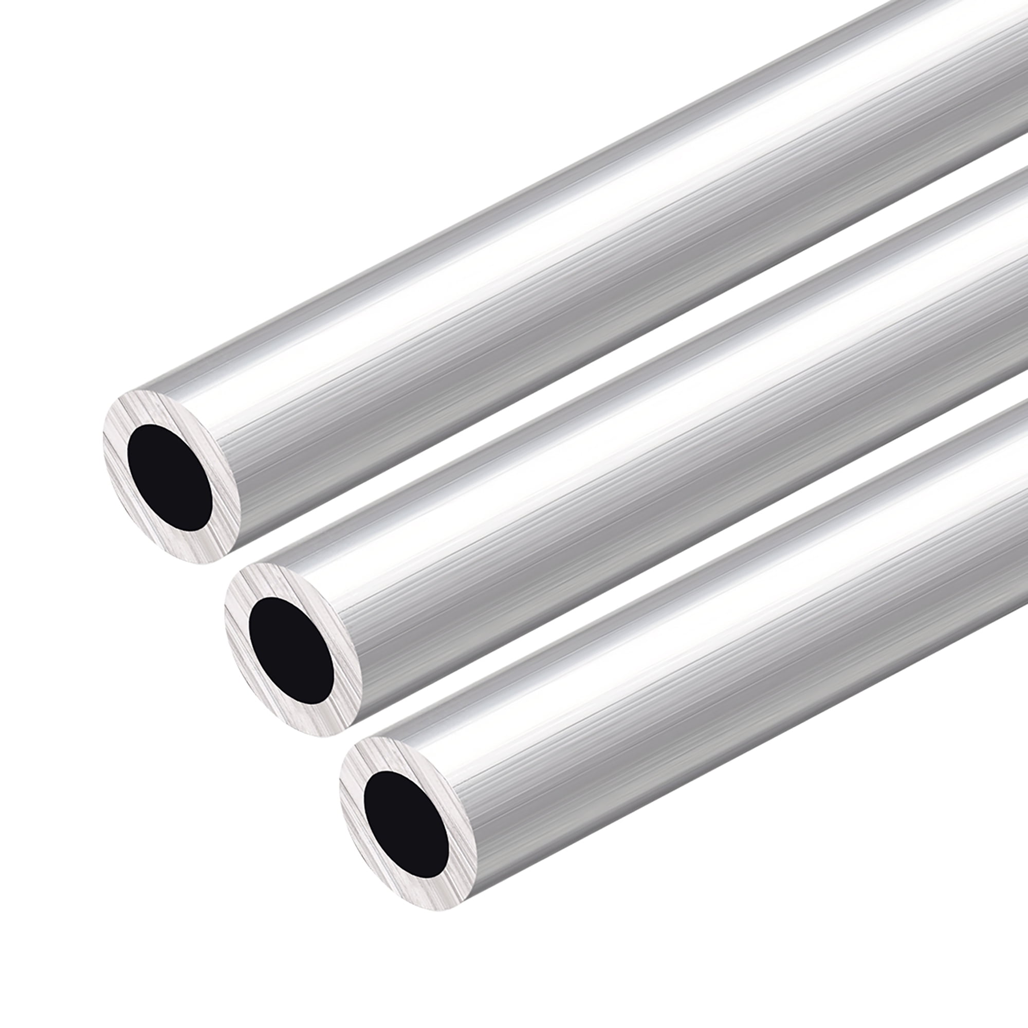 6063 Aluminum Round Tube 20mm OD 12mm Inner Dia 300mm Length Seamless