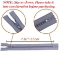 100pcs Nylon Coil Zippers , 8 Inch Colorful Sewing Zippers Supplies for ...