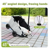 Wedyvko Dog Stroller 4 Wheels Folding Dog Cart Pet Stroller for ...