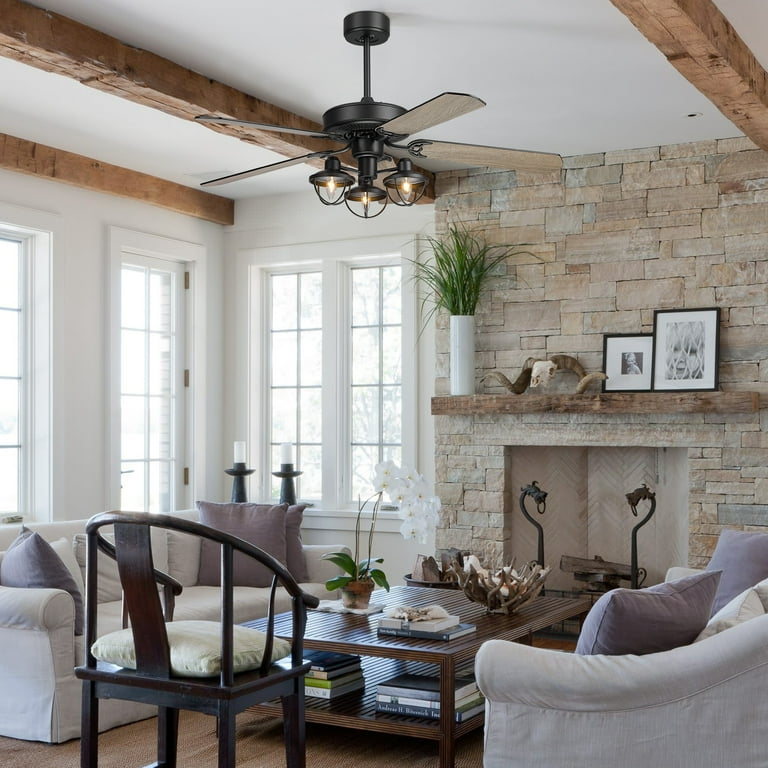 Modern Farmhouse Outdoor Ceiling Fan | Shelly Lighting