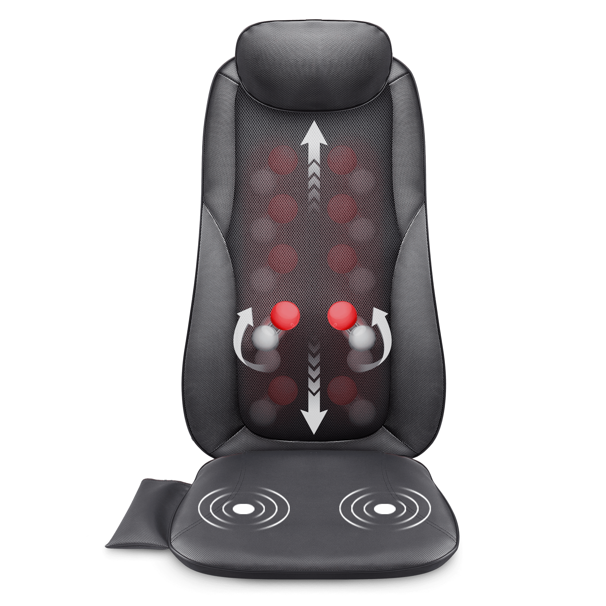 Snailax Back Massager with Heat, Shiatsu Massage Chair Pad for Back ... Snailax Back Massager with Heat, Shiatsu Massage Chair Pad for Back ...
