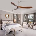Sofucor 60" Modern Ceiling Fan Remote Control, 3 Blades Reverse Airflow ...