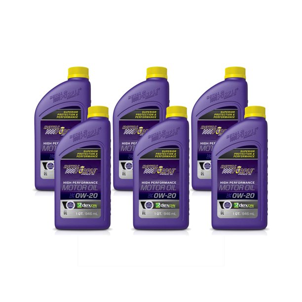 Royal Purple SAE 0W20 High Performance Engine Oil, 6 Quart Case ...