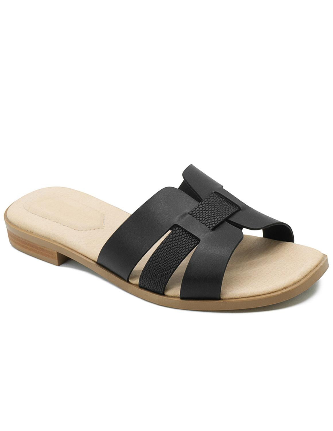 Sandalia Chancla Para Dama Playa Super Comodas Color Negro negro 23.5 ...