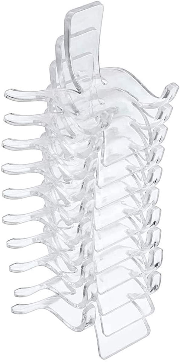 10 Pcs Acrylic Triangle Display Holder Clear Plastic Display Easel ...