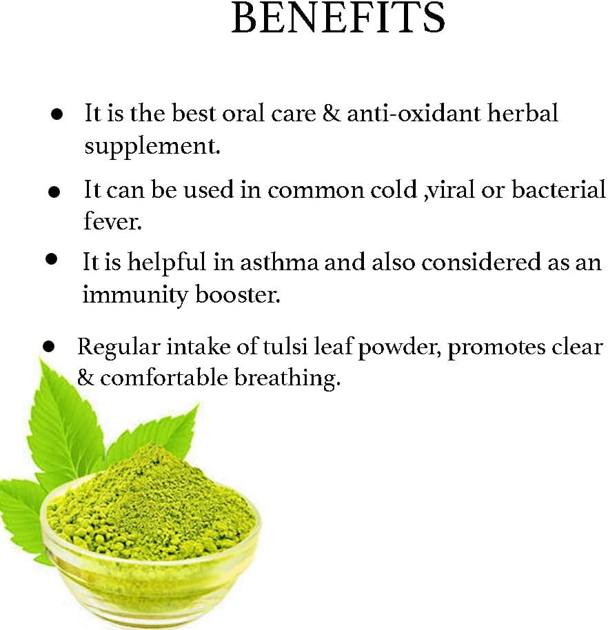 Buy Tulsi Leaves Powder - 1 Pound / 16 Oz ( Holy Basil Leaf / Ocimum ...