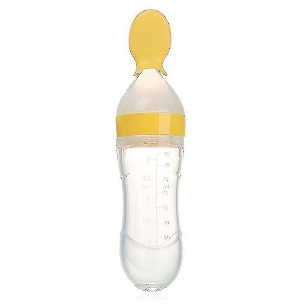 Baby Rice Paste Bottle Baby Silicone Milk Bottle Squeeze Spoon ...