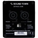 Sound Town ZETHUS Four Dual 10-inch Line Array Speaker and Professional ...