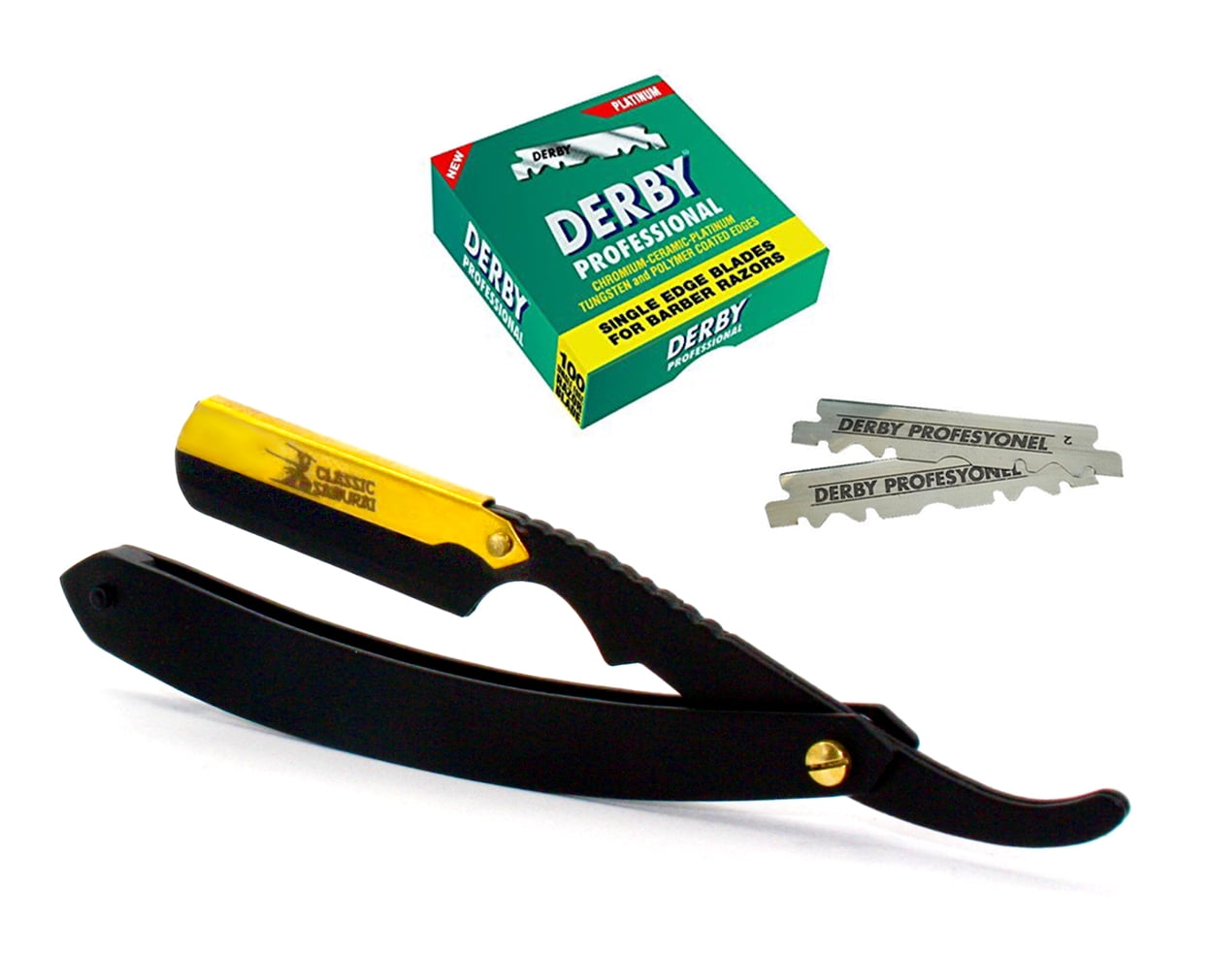 Classic Samurai CS-102 Matte Black Golden Head Stainless Steel ...