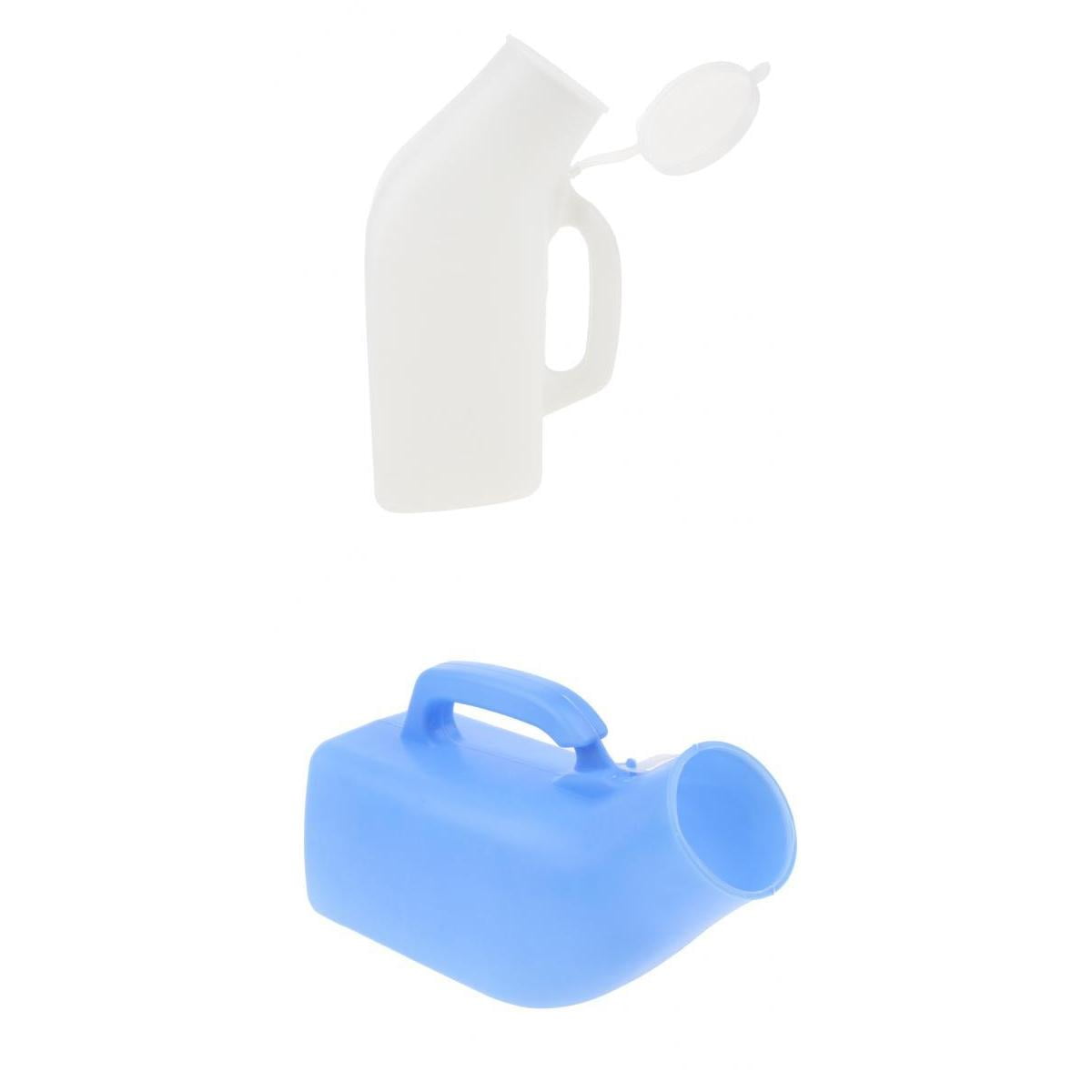 2 x 1000ml Male Urinal Bottle Bedside Urinal for Nighttime with Lid ...
