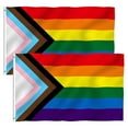 Garden Decor Flag 3x5 Feet Progress Pride Flag Vivid Colorandfade Proof