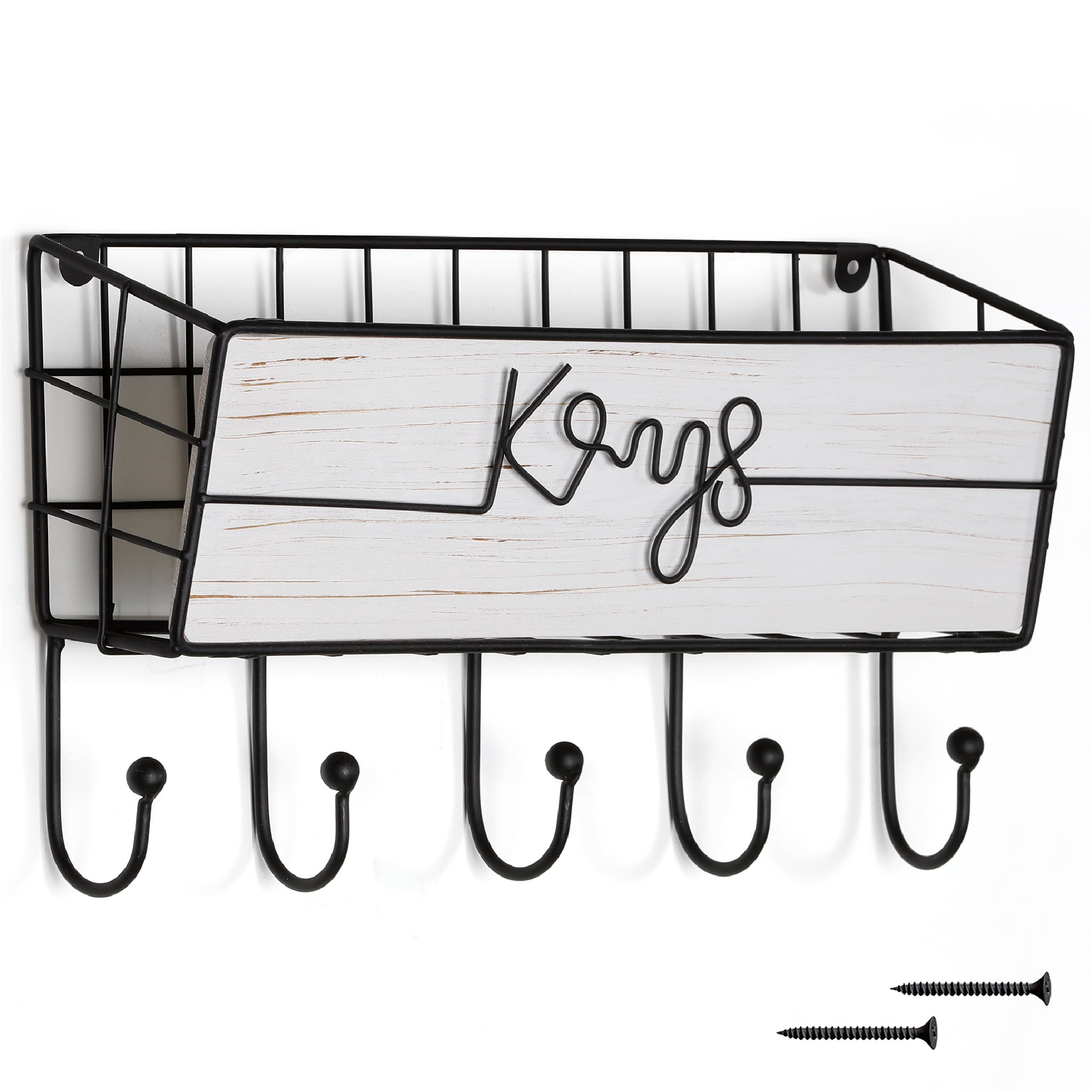 SNAP INVENT Key Hooks & Mail Organizer | Wall Mount Key Holder/Hanger ...