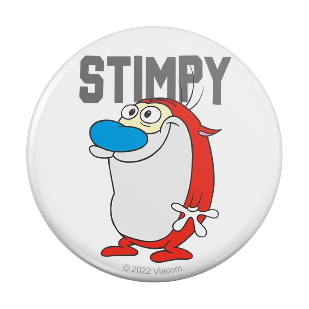 Ren and Stimpy Show Collegiate Stimpy Pinback Button Pin - Walmart.com