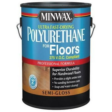 Minwax Water Based Clear Semi-Gloss Polyurethane Water Based 1 Gl ...