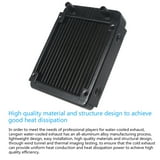 MANNYA Water Cooling Computer Radiator 18 Pipe Aluminum Heat Exchanger ...