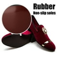 JITAI Penny Slip-on Loafer Luxury Leather Lined Shoes for Men Red Size ...